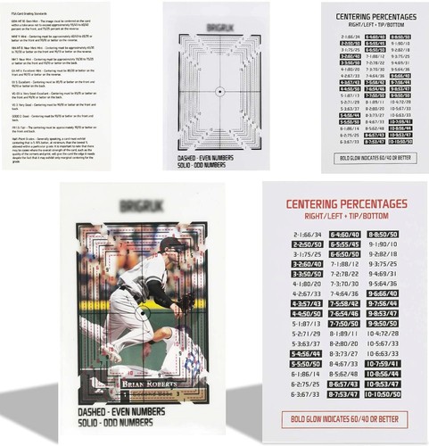 Card Centering Grading Tool, Sports Cards Grading Kit, Includes Two ...