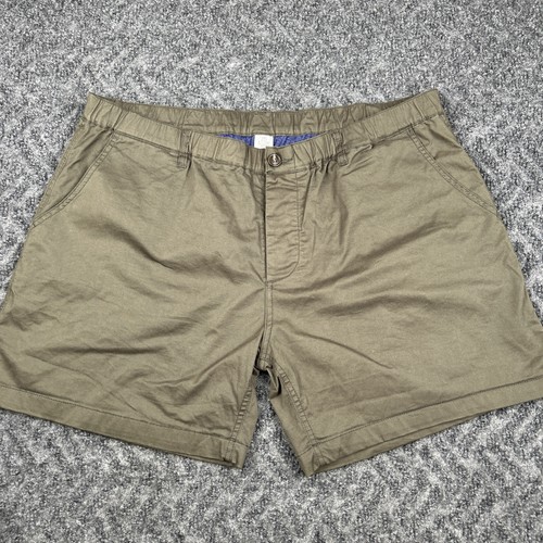 Woof Commando Shorts Mens 2XL Green Button Fly Freeball Lined Chino ...
