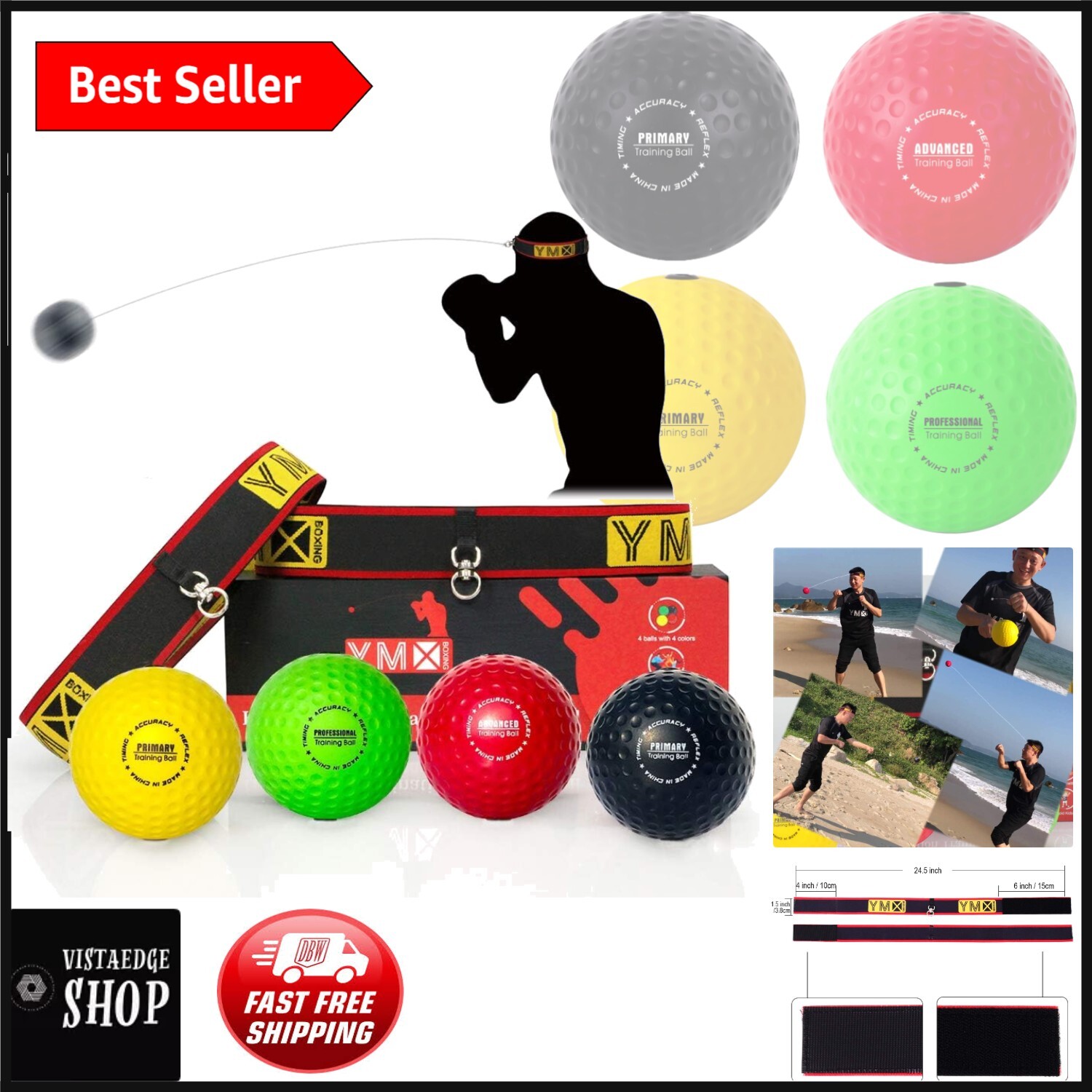 Lightweight Reflex Ball Training Set - Improve Your Reaction Time ...
