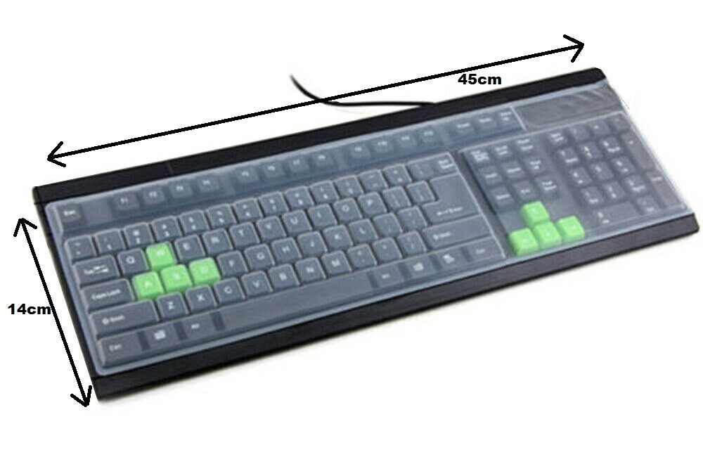 Universal Desktop Keyboard Protective Skin Silicone Protector Cover ...