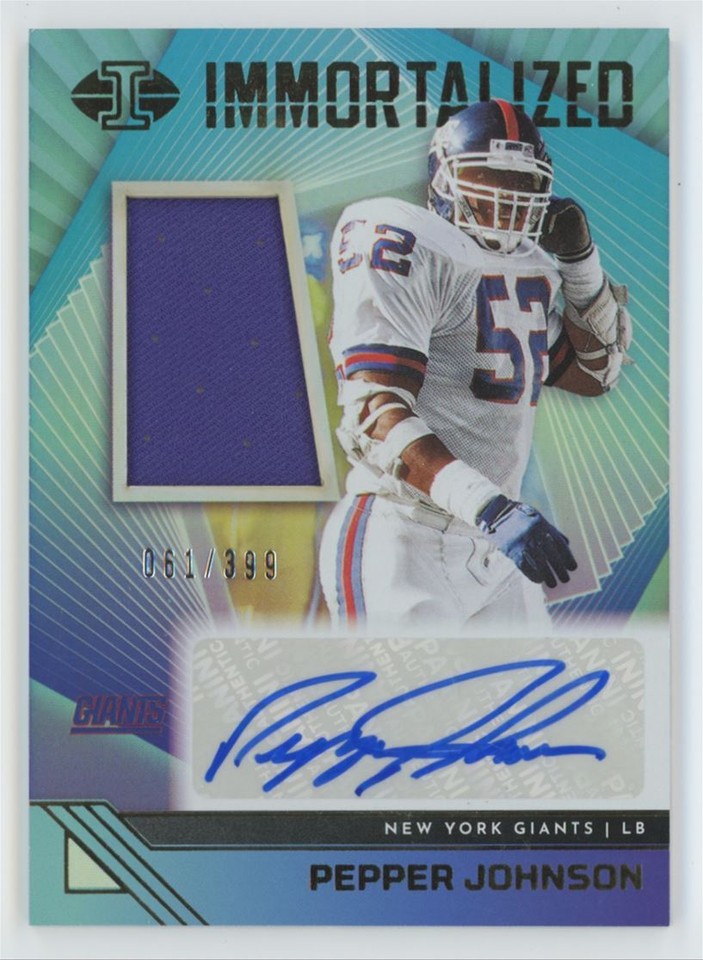 2023 Panini Illusions Pepper Johnson #IJA-PJ for sale | eBay