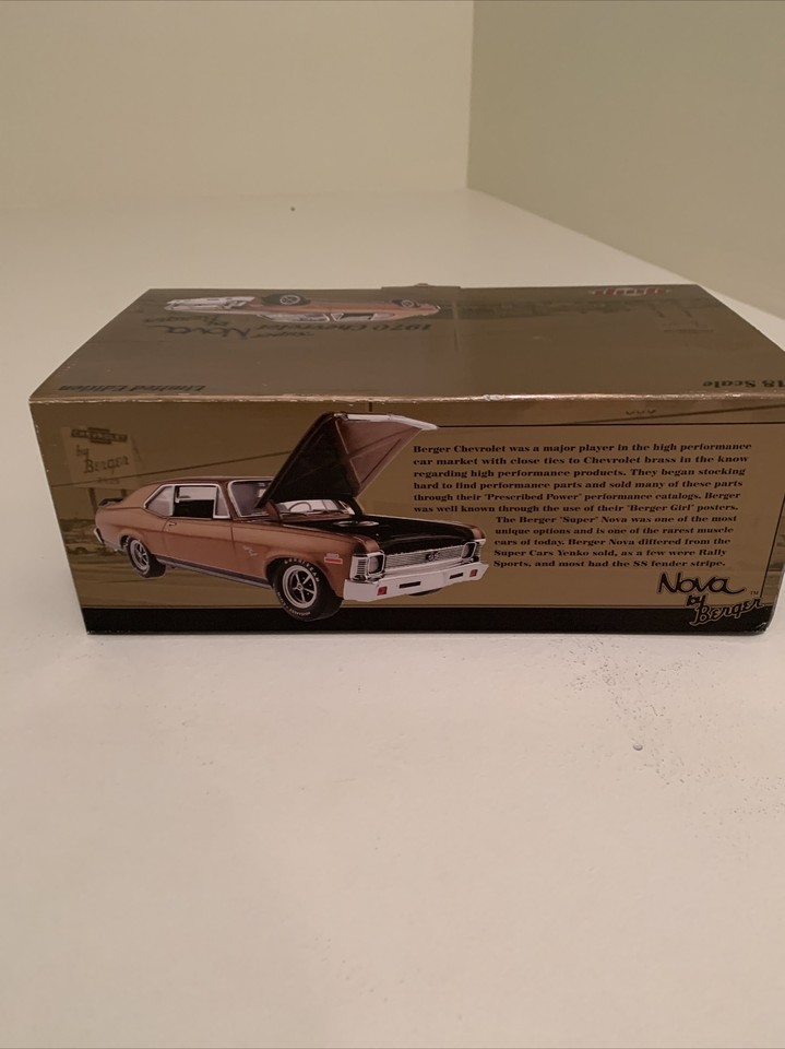 Diecast 1/18 GMP 1970 SUPER NOVA / BERGER CHEVROLET | eBay