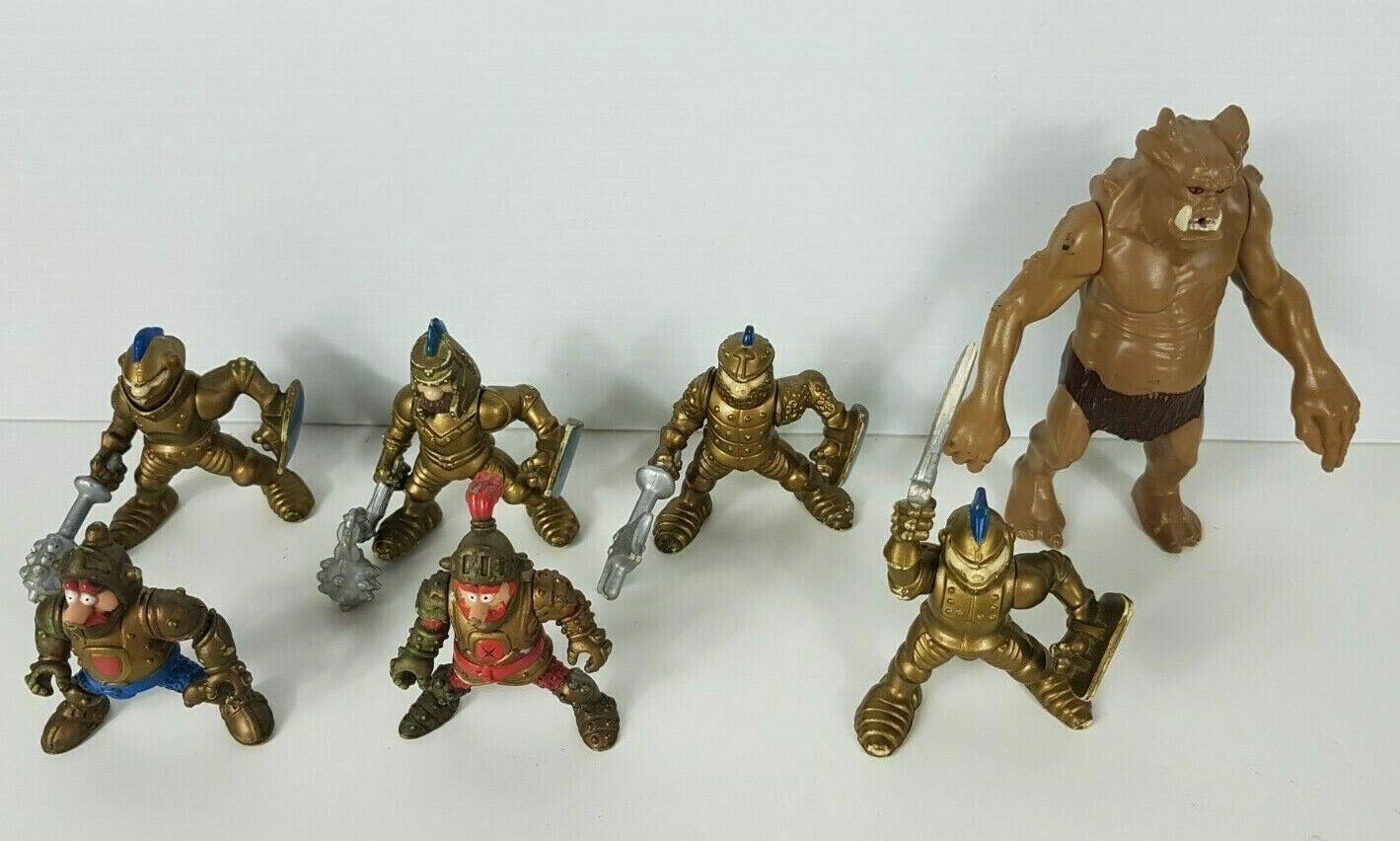 Knights Battering Ram Vehicle, Knights x17, Weapons, Lion and Ogre Lot ...