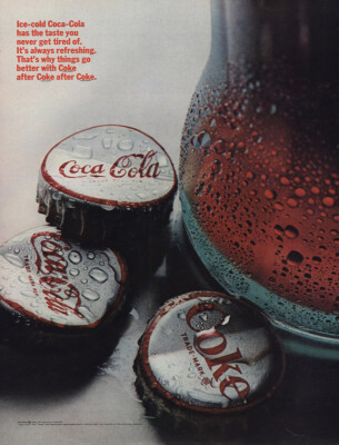 1966 Coca Cola: Ice Cold Coca Cola Has the Taste Vintage Print Ad | eBay
