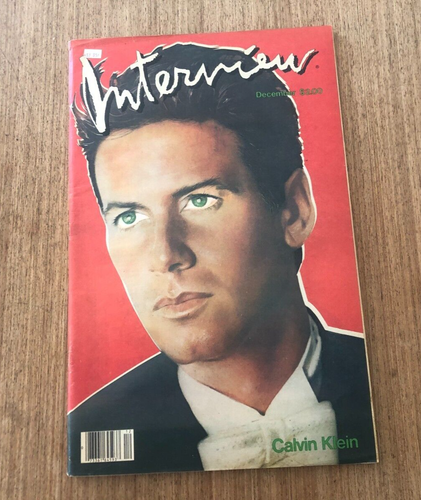 Andy Warhol's Interview Magazine December 1982 Calvin Klein Bruce Weber ...