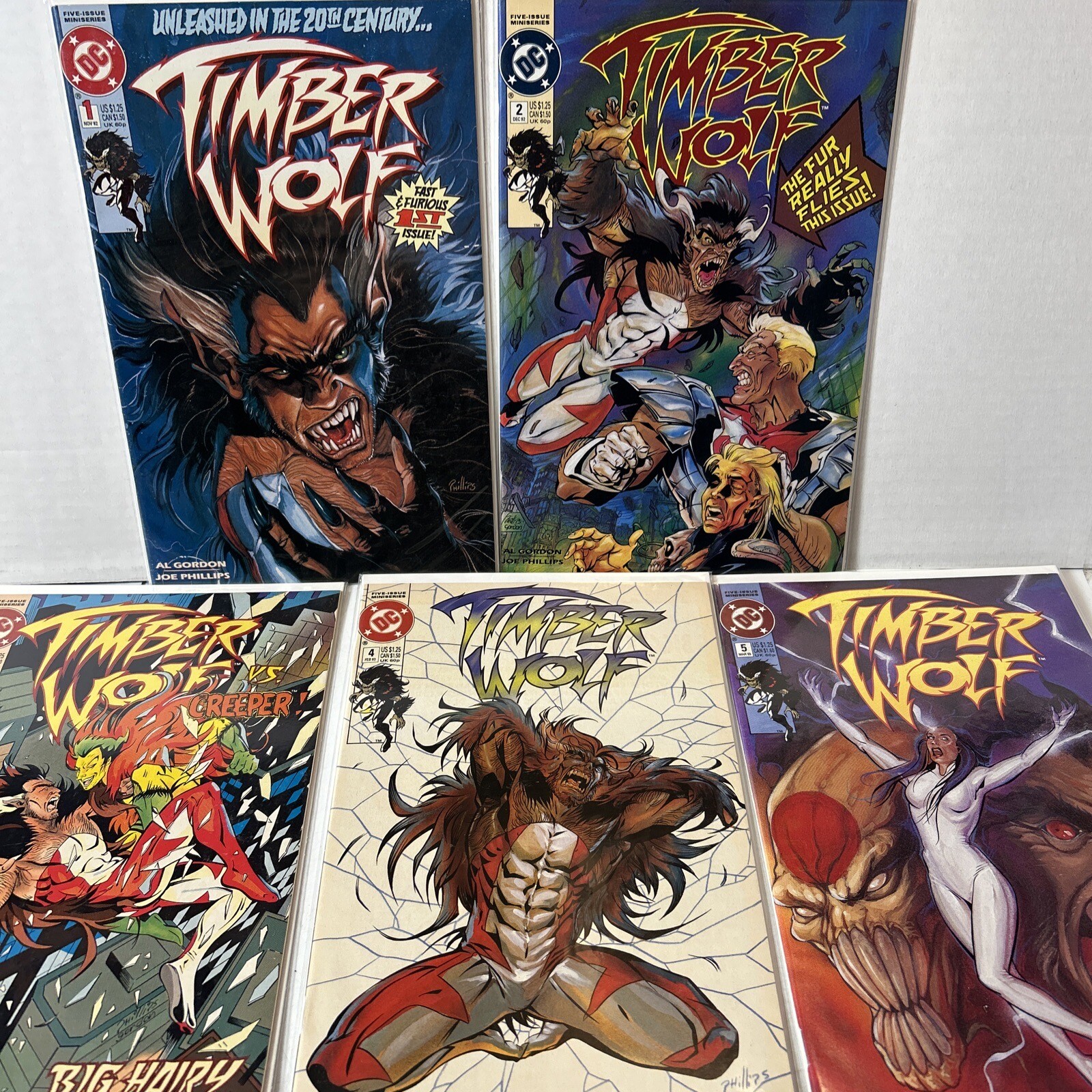 Timber Wolf #1-5 NM DC Comics Combine Shipping Complete 1992 | eBay