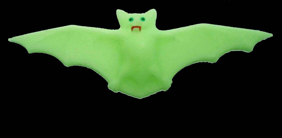 PATTI-GOOP NITE-GLO GLOW-IN-THE-DARK 2 BOTTLES FOR CREEPY BUGS RUBBERY ...