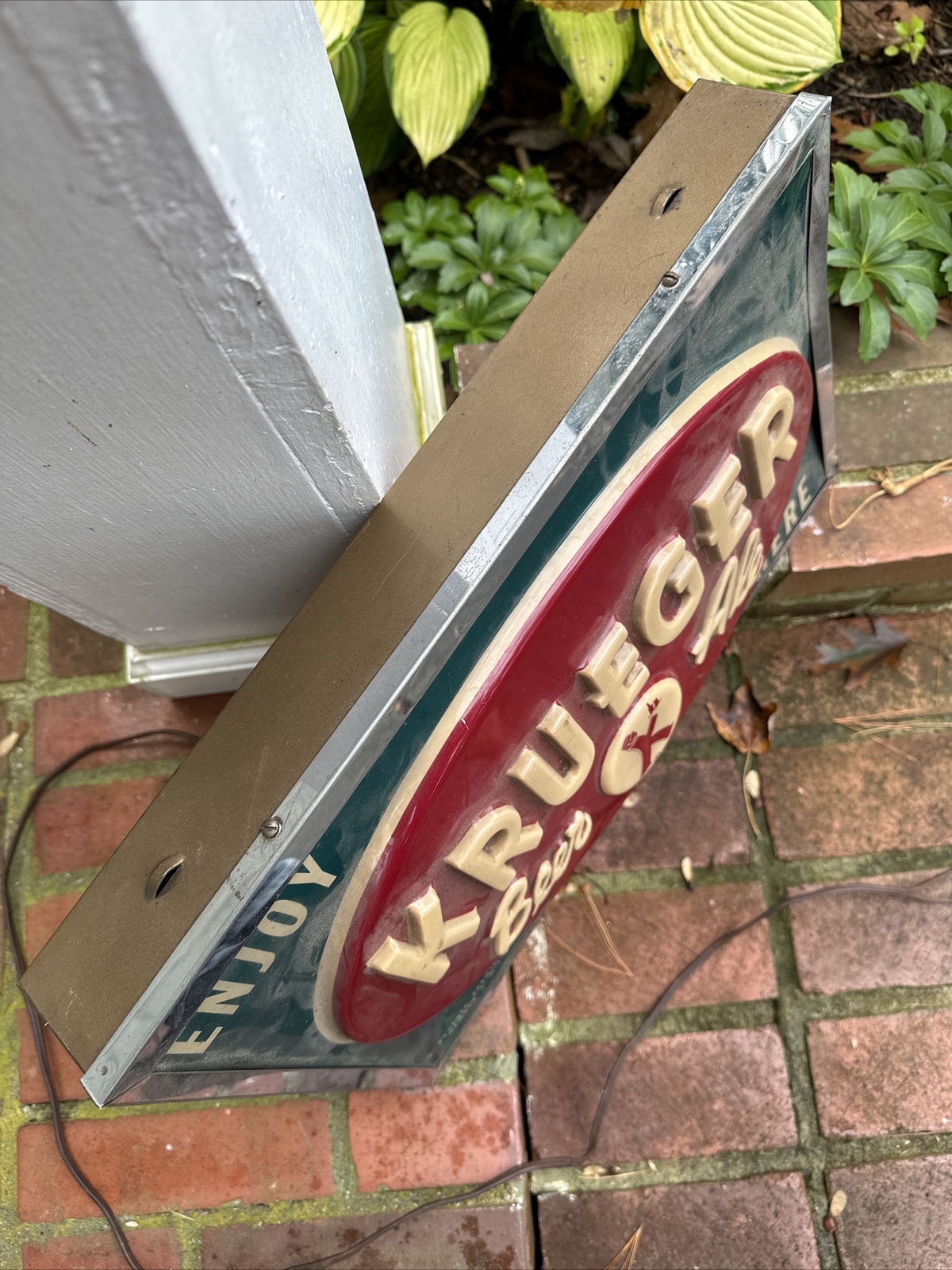 RARE Vintage Krueger Beer Ale Sign Krueger Brewing Newark New Jersey | eBay