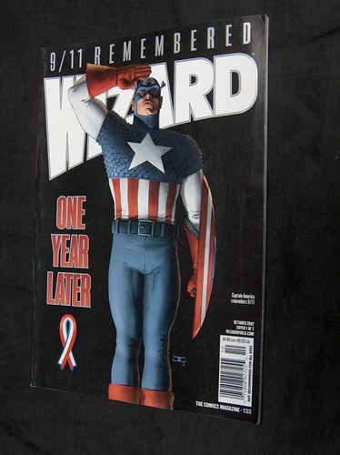 WIZARD 133 Captain America Remembers 911 Year Later Cover 1of2 Comic ...