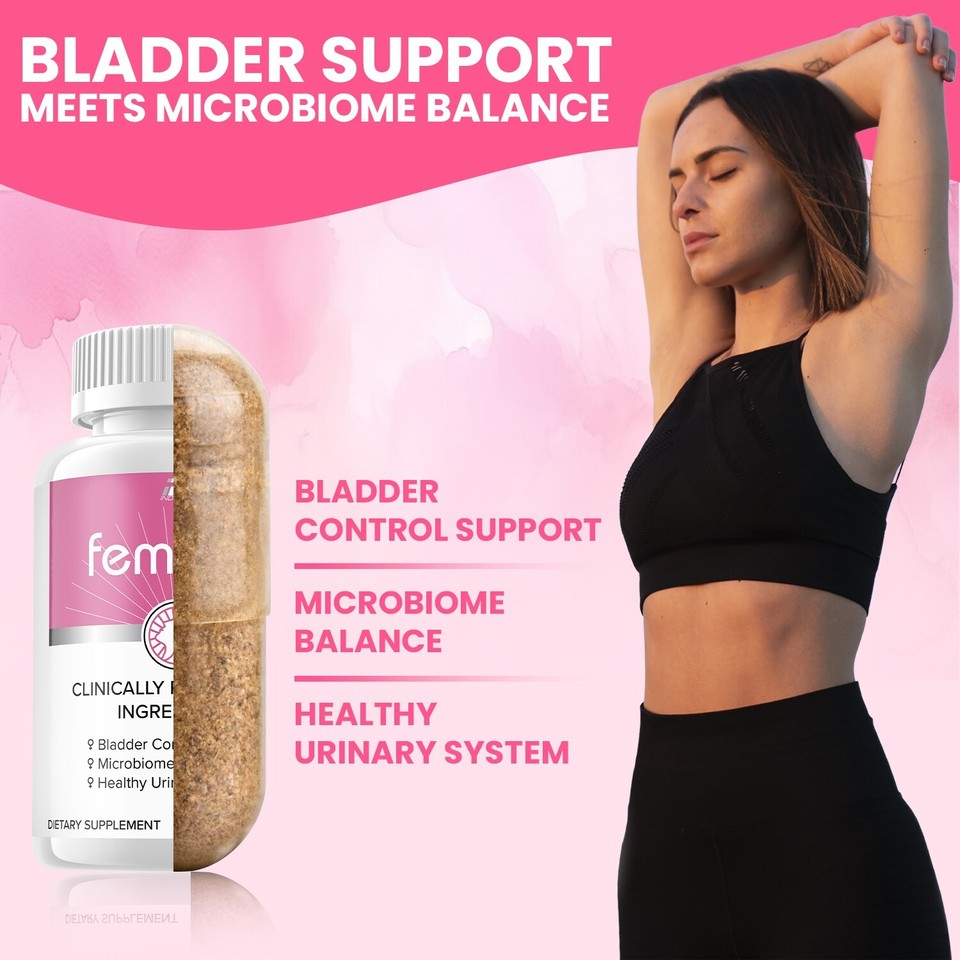 (5 Pack) FemiPro Bladder Support Supplement - Probiotic Femi Pro Pills ...