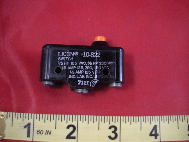 Licon Switch 10-822 Micro Push Button 15 Amp up to 480 Volt for sale ...
