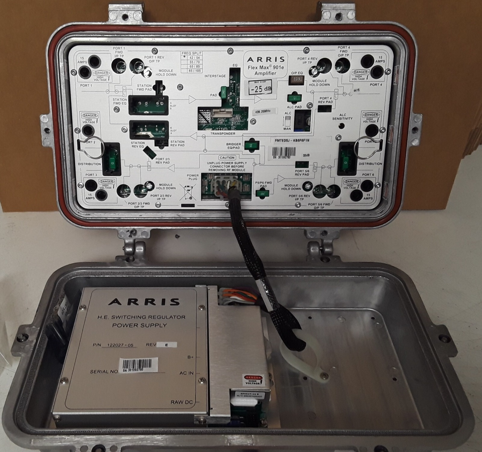 Arris FMTED5J-KB6F6F1N Flex Max901e 1 Ghz Trunk Amplifier | eBay