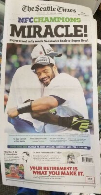 MIRACLE! The Seattle Times Full Newspaper Monday, January 19th 2015 | eBay