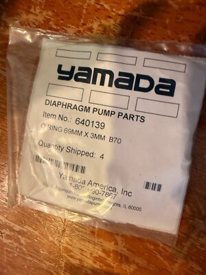 NEW LOT of 4 Yamada Double Air Diaphragm Pump Valve O-ring 69mm x 3mm ...