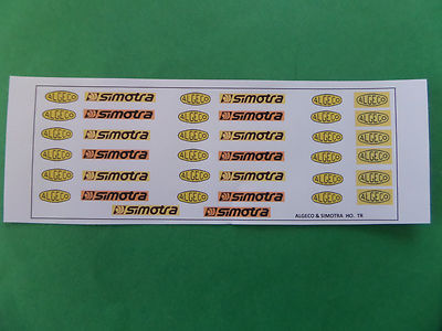 TRAIN HO. DECALCOMANIES.. LOGOS . SIMOTRA ET ALGECO . POUR TOUS WAGONS ...