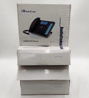 Lot Of 4 AudioCodes 440HD Office IP Phone | eBay