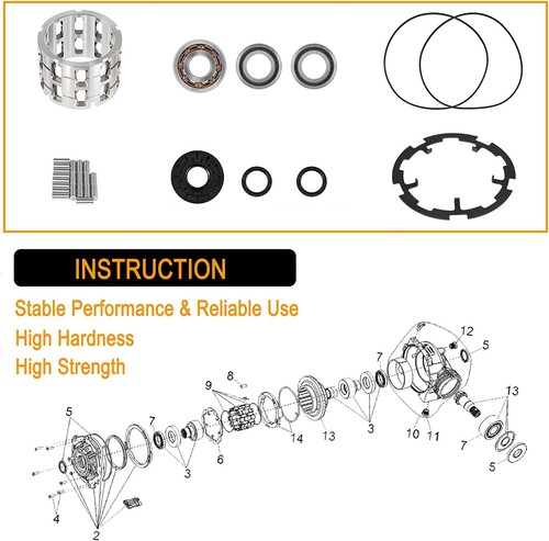 For Polaris Front Diff Rebuild Kit Sprague Armature Plate Ranger RZR ...