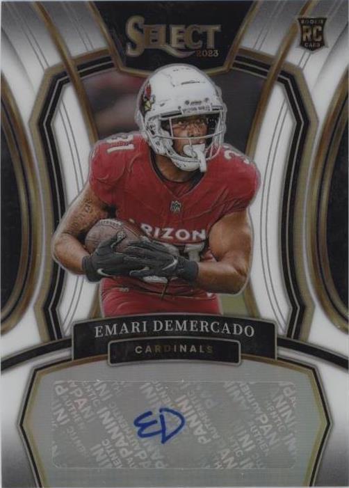 2023 Panini Select - Rookie Signatures Emari Demercado #RSI-EDE White ...