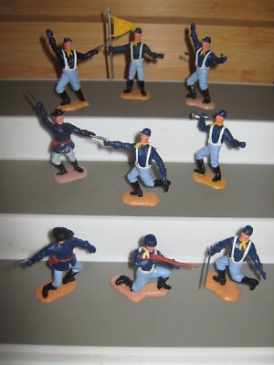 Timpo 7th cavalry set of all 8 in 8 poses 2nd series very good ...