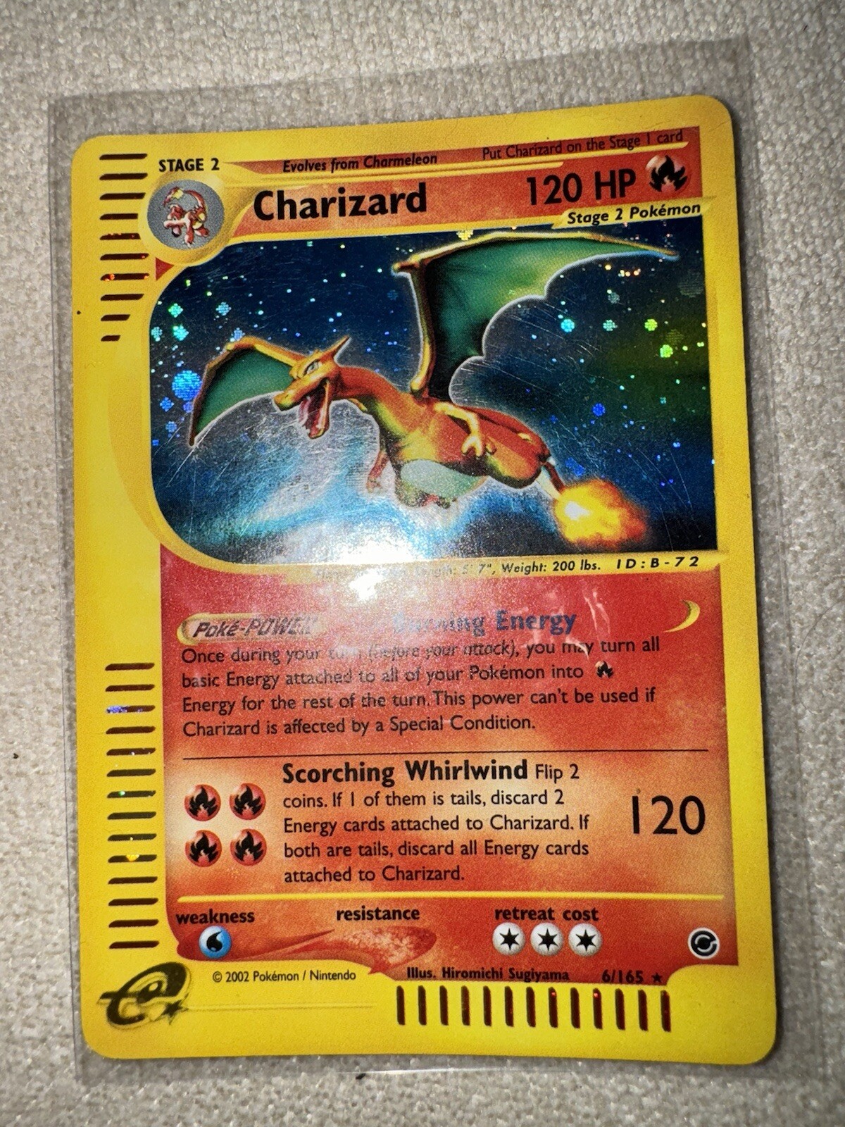 Pokémon TCG Charizard Expedition Base Set 6/165 Reverse Holo Holo Rare ...