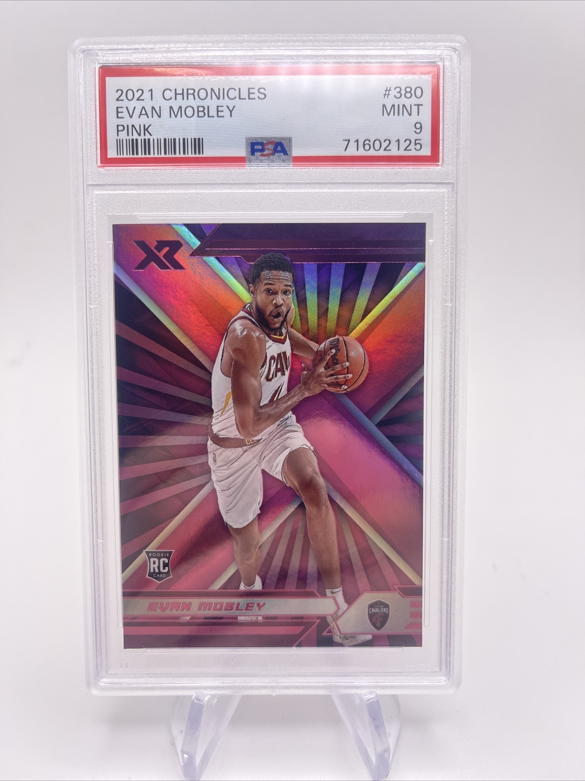2021 Panini Chronicles XR #380 Evan Mobley Pink Rookie PSA 9 | eBay