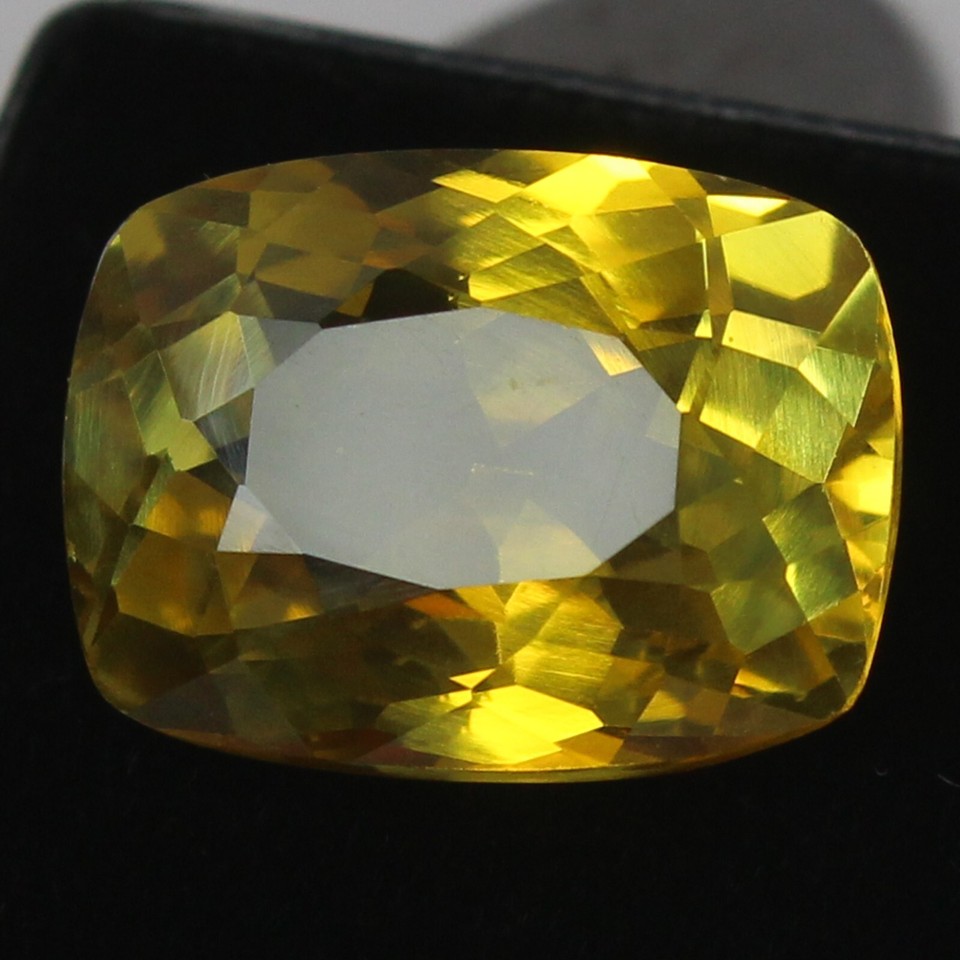 Natural Certified 15.00 Ct+ Tanzania Yellow Tanzanite 16x12 mm Unheated ...