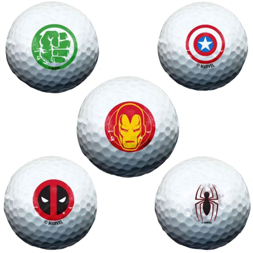 Team Effort Marvel 3-Ball Pack Golf Balls - Deadpool | eBay