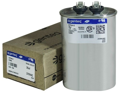 GE / Genteq 35 uf 370 VAC Oval Run Capacitor C335L 97F9612 | eBay