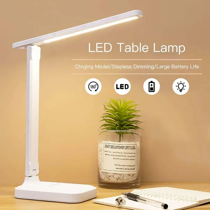 LED Desk Lamp Touch Sensor Reading Foldable Table Lamp Eye Caring ...