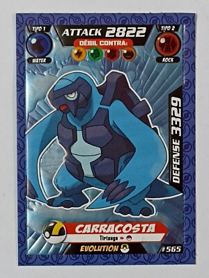 POKEMON TCG 3R V4 #565 CARRACOSTA Card PERU 2018 South America Edition ...