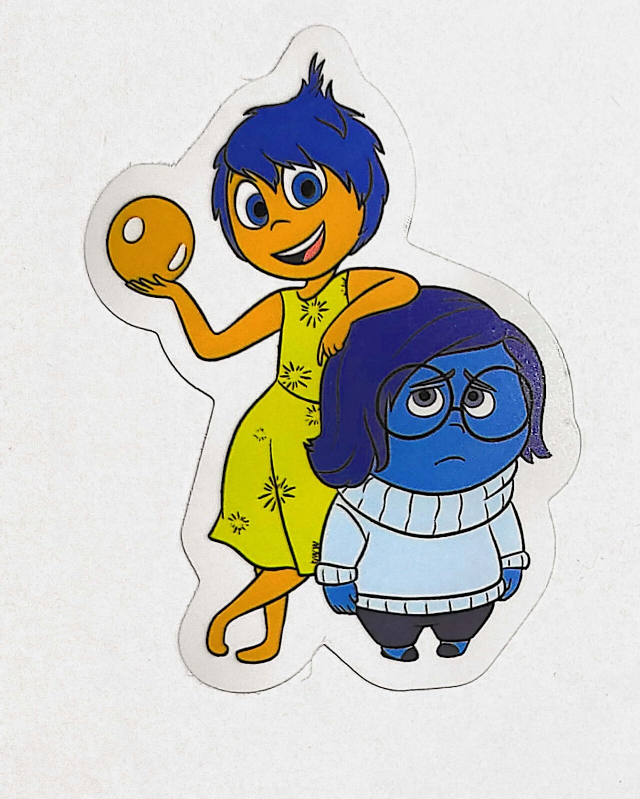 Disney Pixar INSIDE OUT Joy Sadness Fear Disgust Anger Water Resistant ...