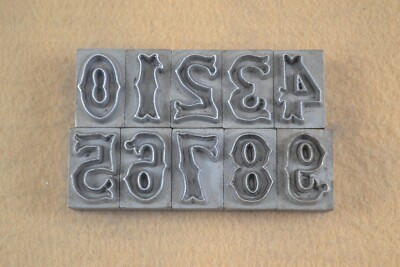 Number Leather Stamp Set - 1 1/4" size - Vintage (G35) | eBay