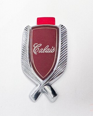 1978-88 Cutlass Calais Script Sail Panel Emblem Red each replaces GM ...