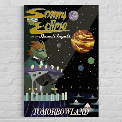 Walt Disney World Cosmic Ray's Starlight Cafe Sonny Eclipse Poster Art ...