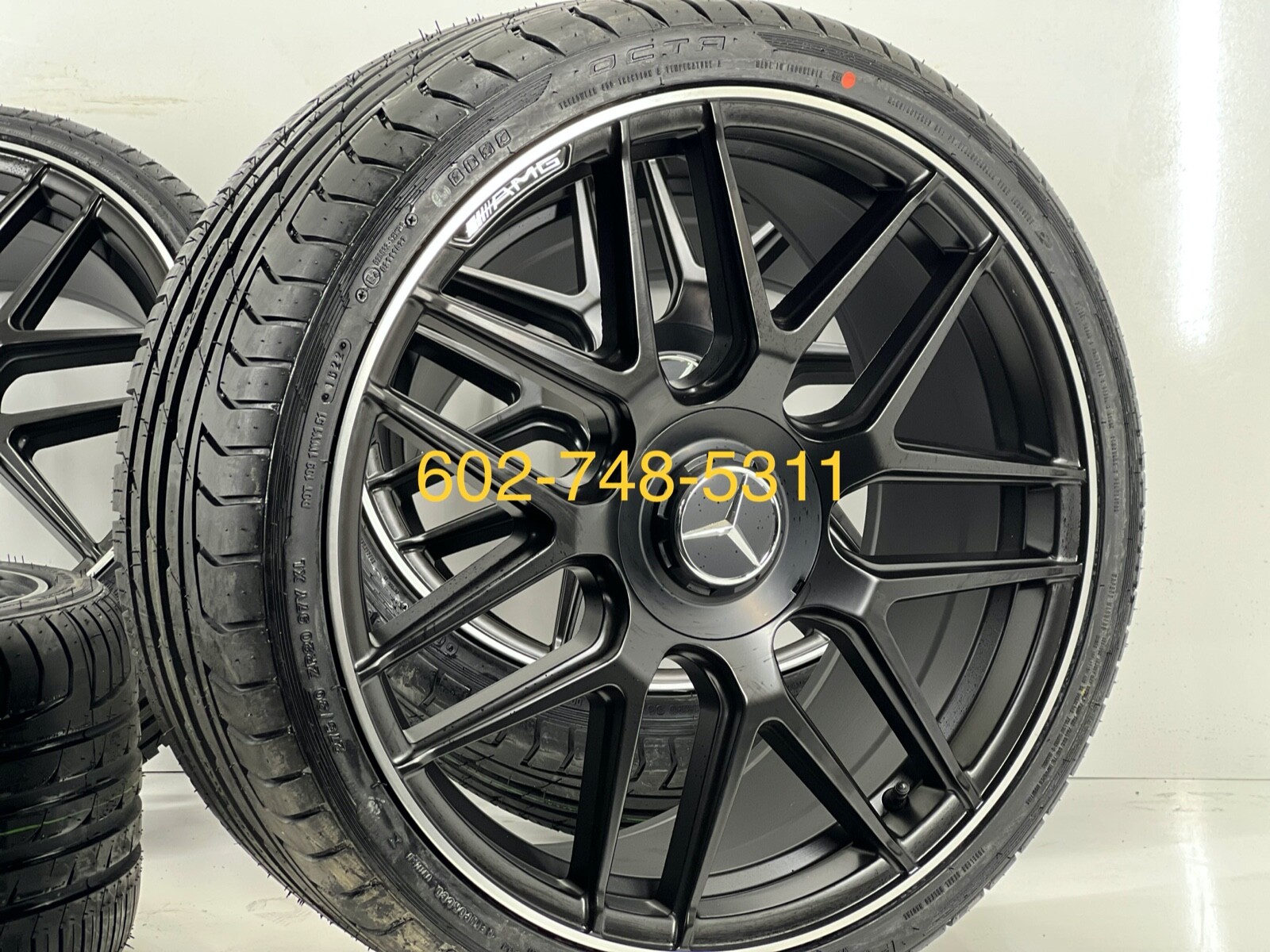 20" Inch BLACK RIMS/TIRES Mercedes Benz AMG SILVERLINE 5X112 S E C SL ...