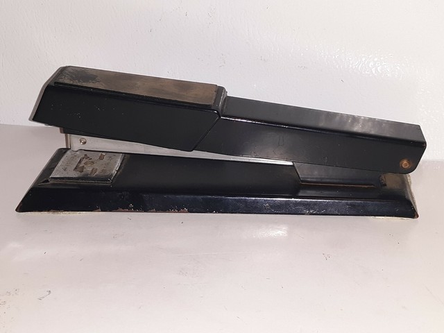 Vintage Bates 640 Custom Stapler Faux Wood Woodgrain Black USA for sale ...