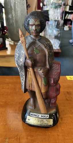 HONGI HIKA MAORI WARRIOR NEW ZEALAND MUSIC BOX '80 JIM BEAM REGAL ...