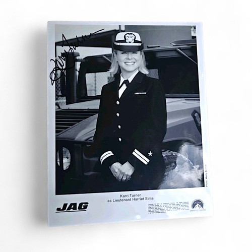 Karri Turner Signed 8x10 Photo JAG Lt Harriet Sims Navy CBS TV Show ...