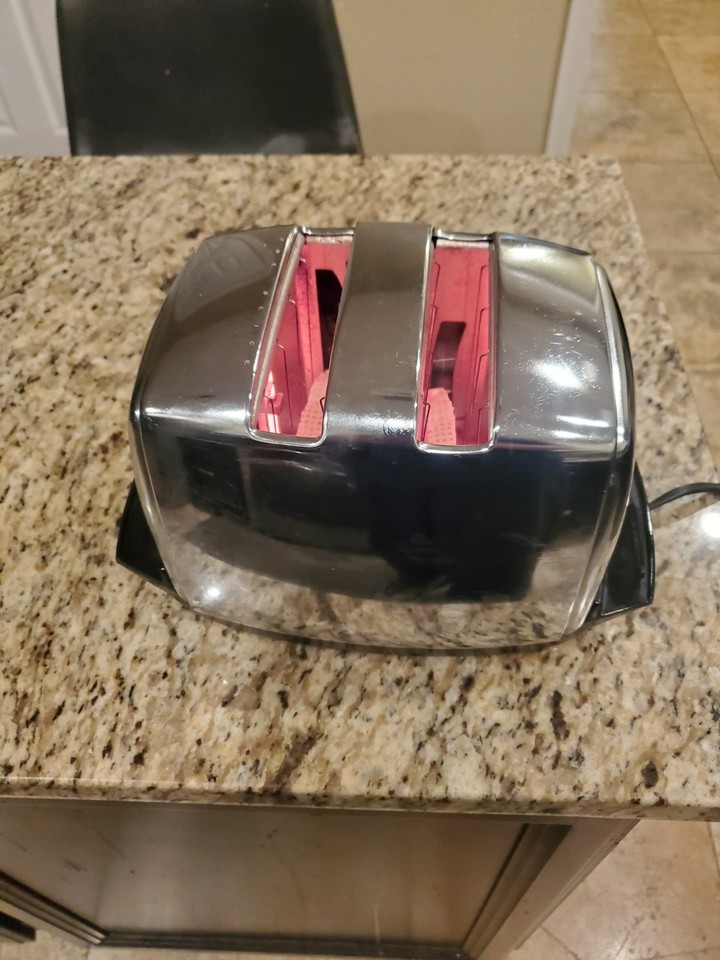 VINTAGE Sunbeam AT-W Chrome Toaster Radiant Control Auto Drop Tested | eBay