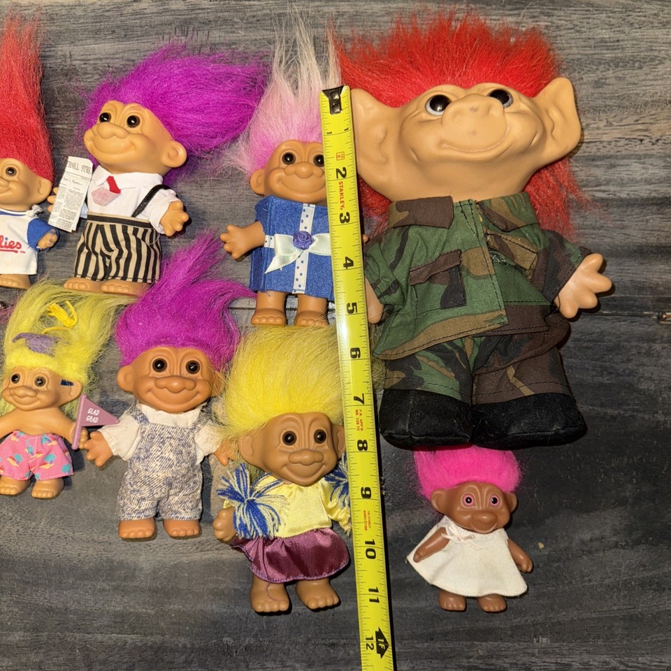 Vtg Lot of 10 Troll Dolls, 1980s-90s, Various Brands/sizes lot #18 | eBay