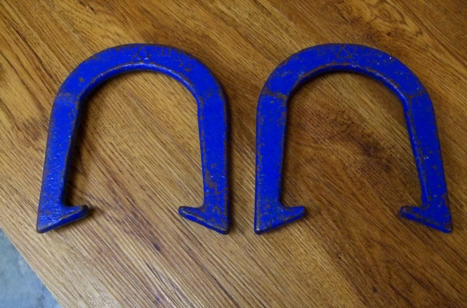 Ted Allen Pair MS Pitching Horseshoes Boulder Colorado Hand Forged Rare ...