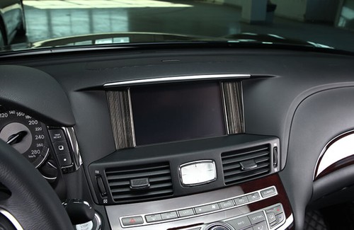 Black Titanium Middle Console Navigation Cover Trim For Infiniti Q70 ...