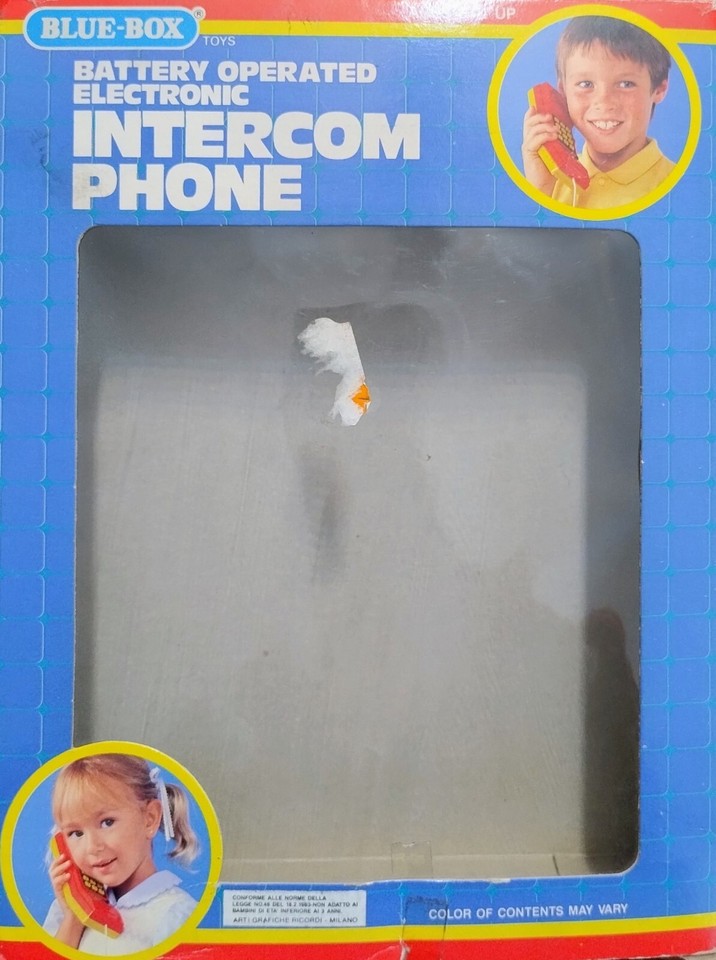 Blue Box Electronic Modern Gegensprechanlage Phone Set Toys Retro ...