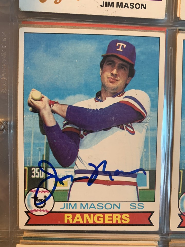 2 Jim Mason autographed Topps baseball cards | eBay