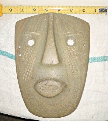 Ancient Native American Stone Mask Artifact Effigy | eBay