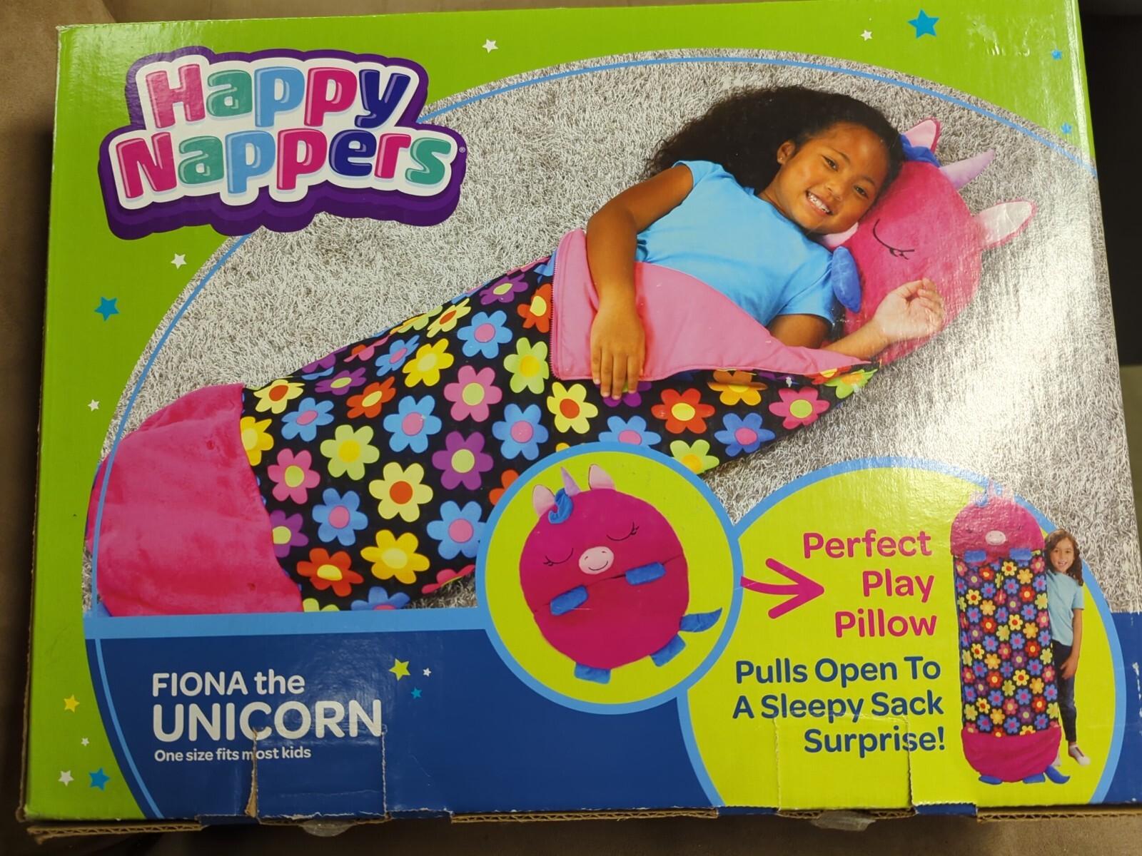 Buy Happy Nappers Play Pillow and Sleepy Sack - Fiona The Unicorn ...