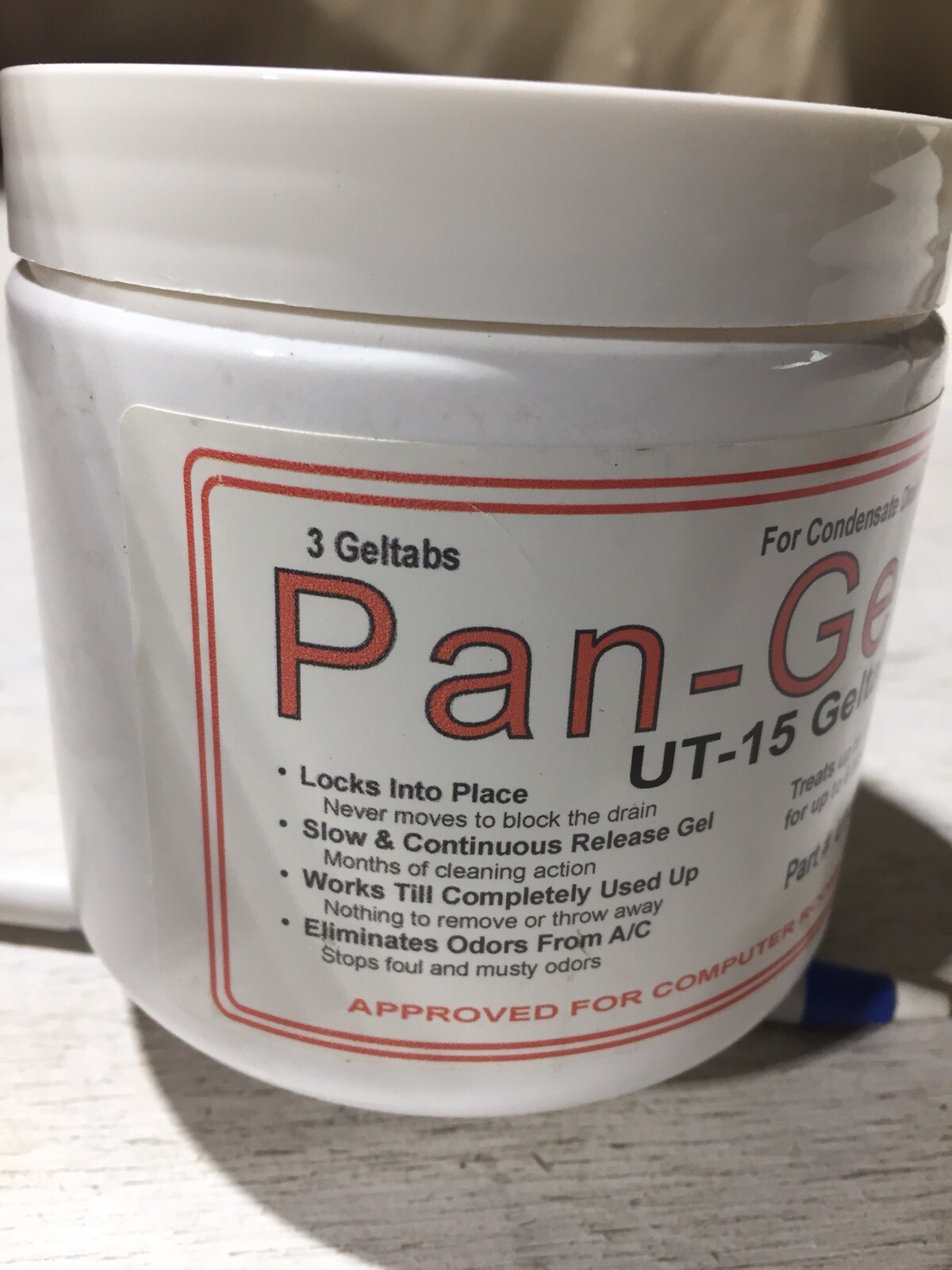 Pan Gel UT-15-3 Condensate Pan Treatment Gel Tabs Up to 15 Tons To 6 ...