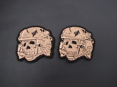 SKULL OPERATOR MORALE UKRAINE PATCH 60 x 60 mm scull 2pcs g | eBay
