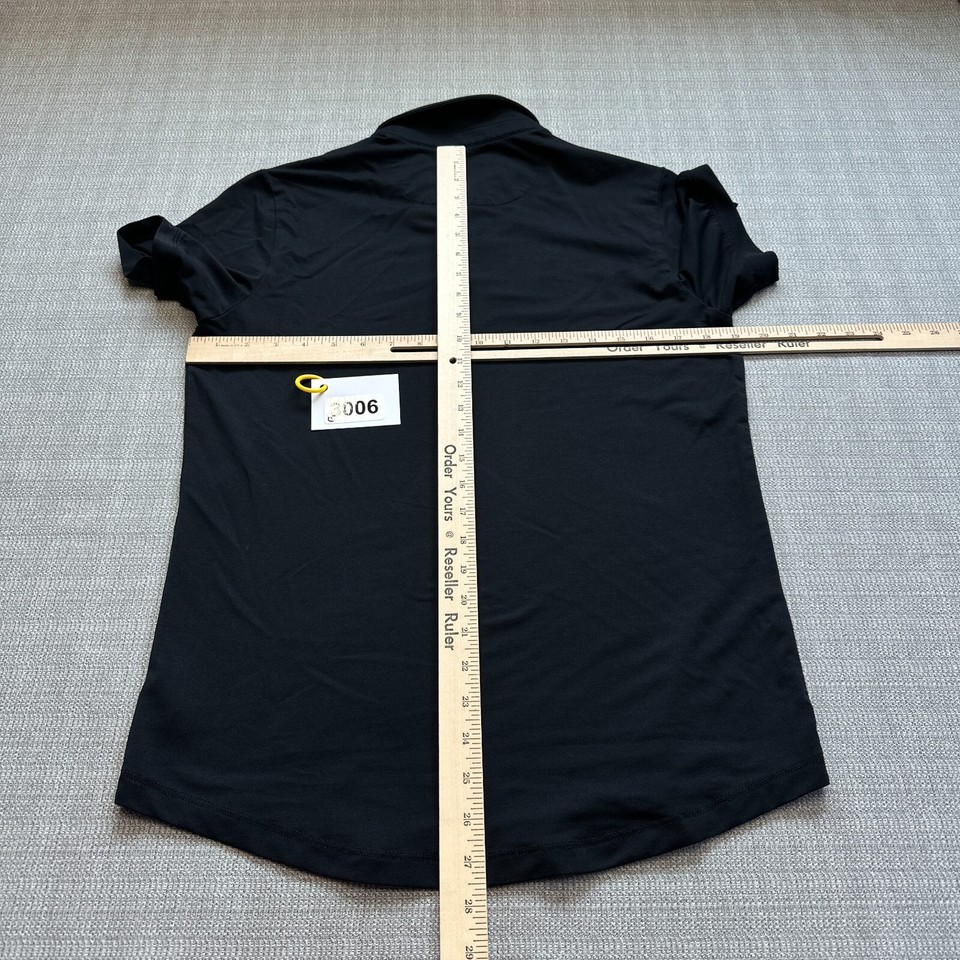 CUTS Polo Shirt Mens Small Black Curved Hem Golf Comfort Casual ...