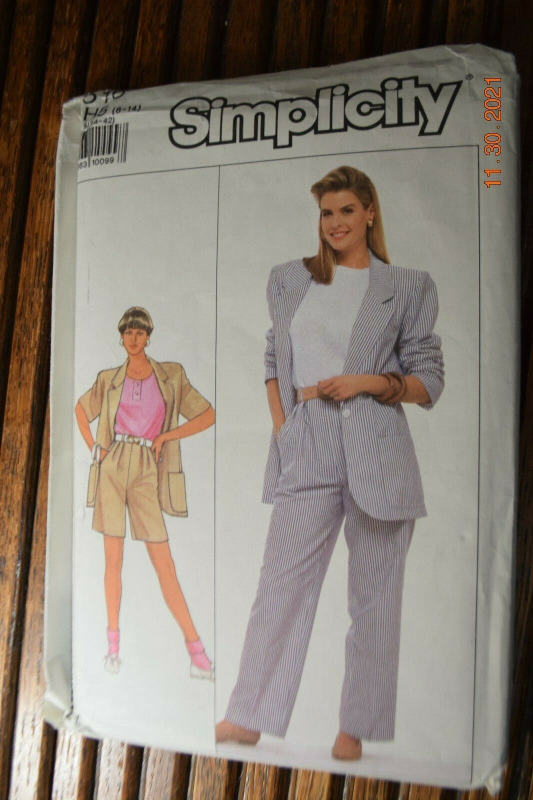 Simplicity 9616 Pattern Misses Sizes 6 8 10 12 14 Pants Jacket Shorts ...